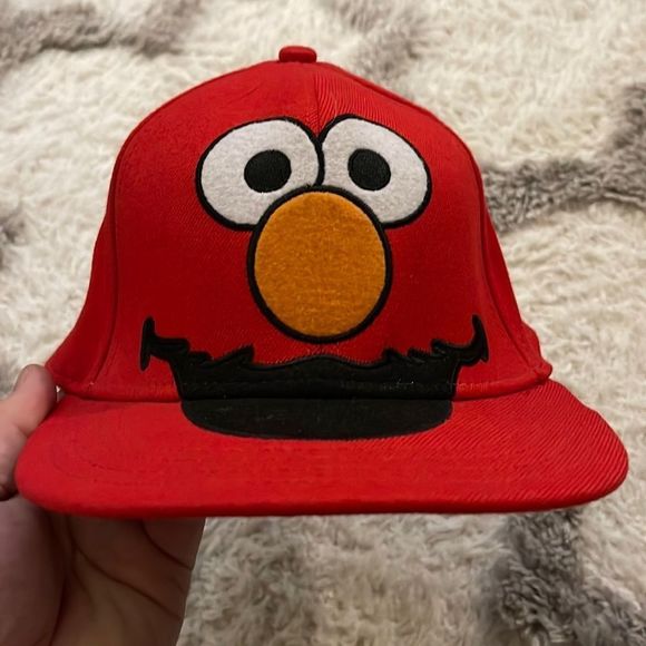 Accessories | Sesame Street Elmo Fitted Hat | Poshmark